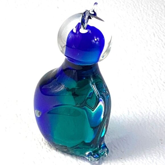 V. Nason & C. | Art | V Nason C Clear Blue Murano Glass Cat Figurine ...